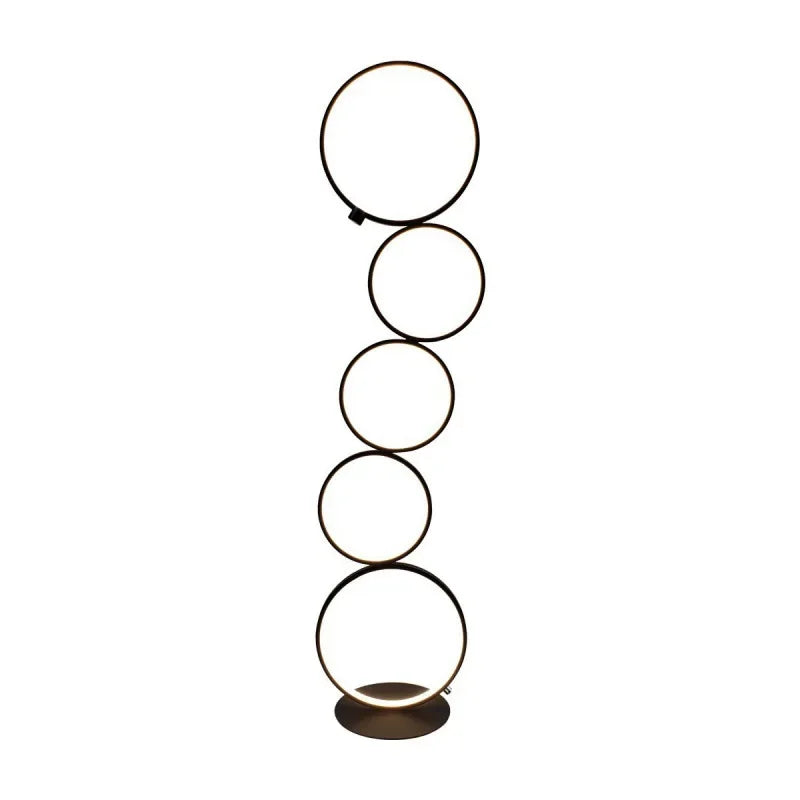 Luxe Nordic LED Vloerlamp – Dimbare 5-Ring Design - Verlichtingshuis ...